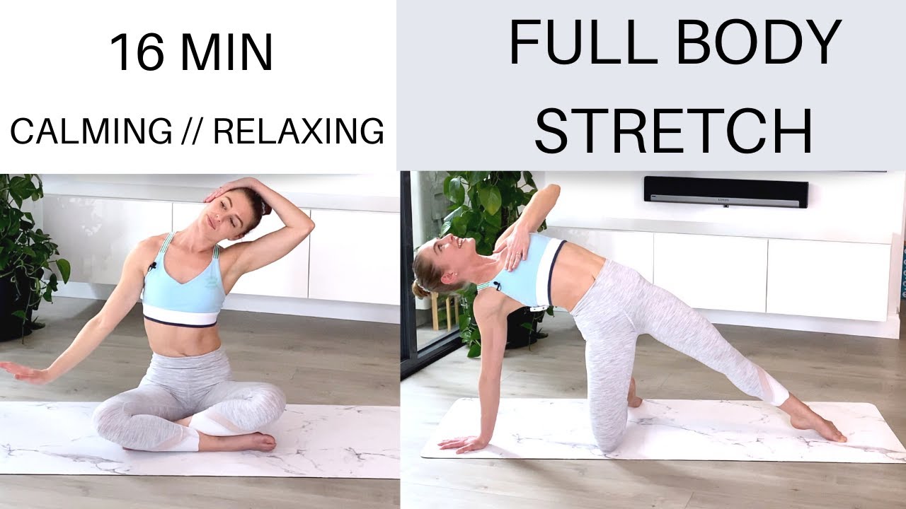 Calming Full Body Stretch // Relaxing Movement // No Equipment ...