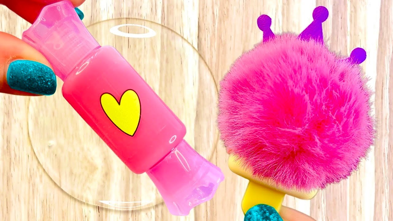 MAKEUP Slime Coloring!! Satisfying Slime Mixing!! Series #376 - YouTube