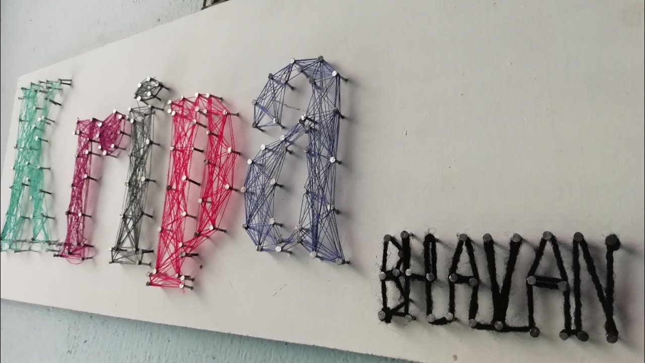 DIY Name Board |Craft Station | - YouTube