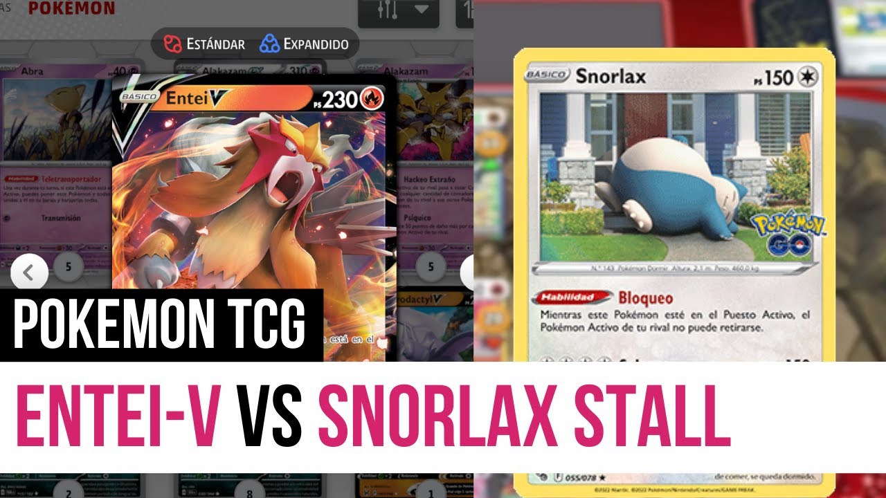 Snorlax STALL vs Entei-V | Pokemon TCG LIVE | 2024 - YouTube