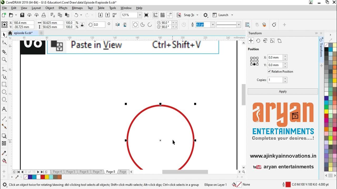 # Corel Draw - Menu Bar - Edit - Episode 6 - YouTube