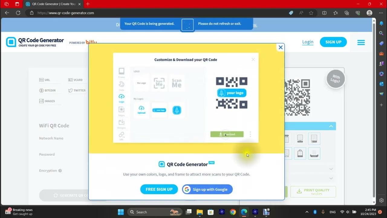 Create QR Code to Connect to WIFI Network - Quick and Easy! - YouTube