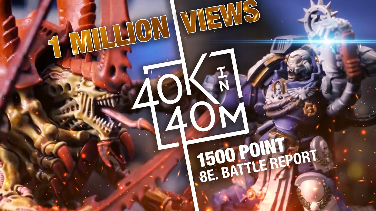 Warhammer 40k Tyranids vs Ultramarines 1500 point Battle Report - YouTube