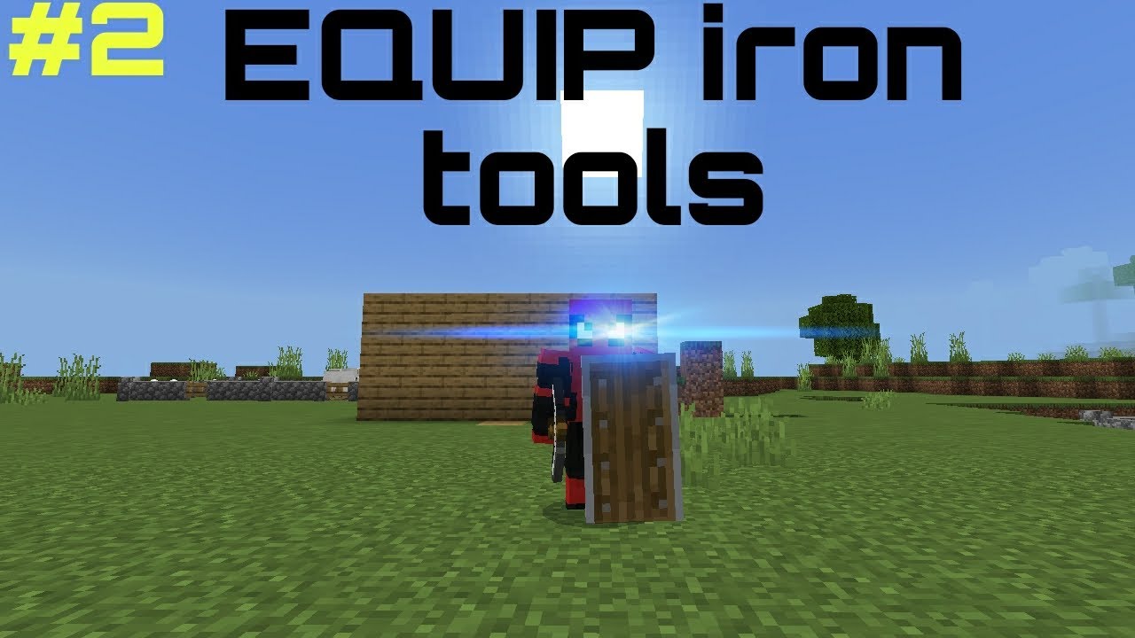 Minecraft part 2 EQUIP iron tools #Minecraft - YouTube