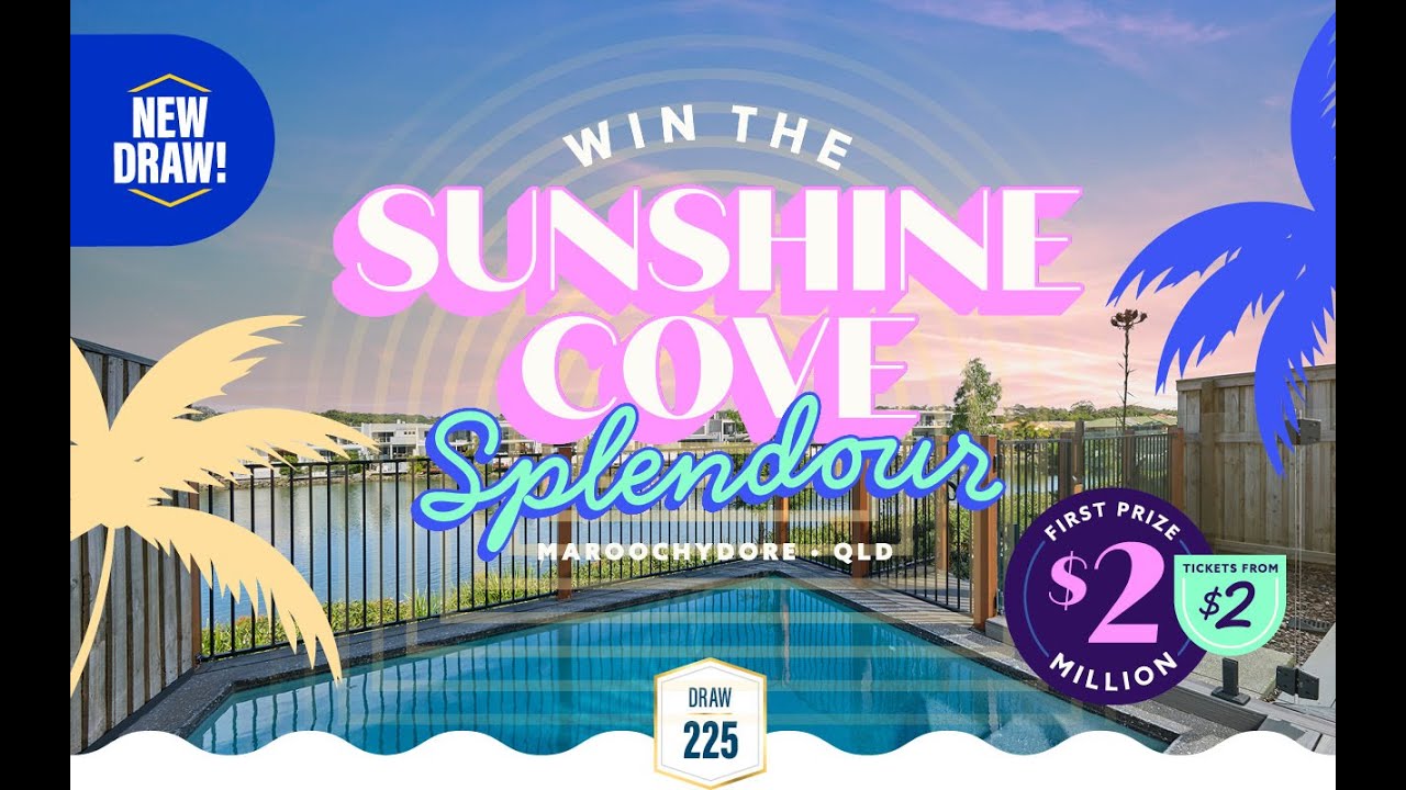 Home Lottery L225 Maroochydore Queensland - YouTube