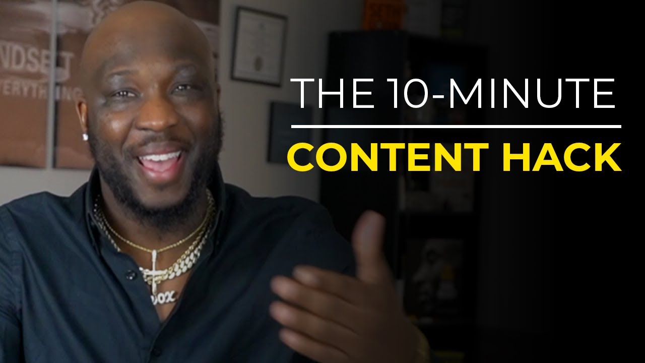 Turn One 10-Minute Video Into 30 Days of Content - YouTube