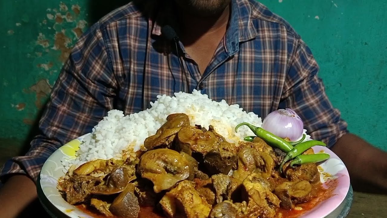 Chicken Gizzard and White Rice |Extra spicy 🔥 Chicken Curry - YouTube