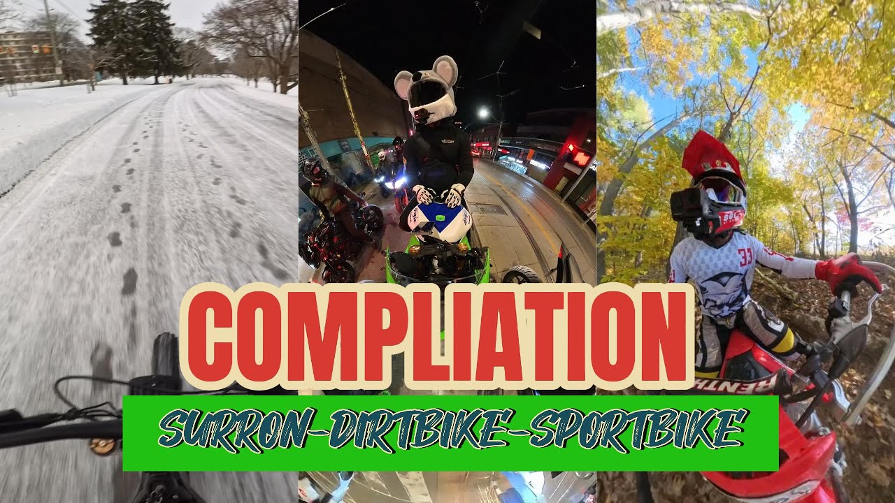 COMPILATION - SURRON, DIRT BIKE, SPORT BIKE - INSTA 360 X4, ACEPRO ...
