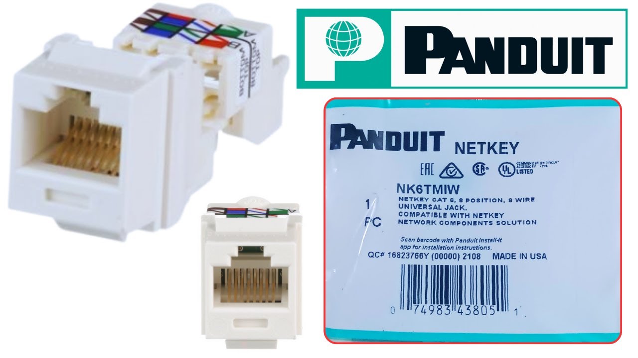 TERMINACIÓN O PONCHADO JACK NETKEY NK6TMIW - YouTube