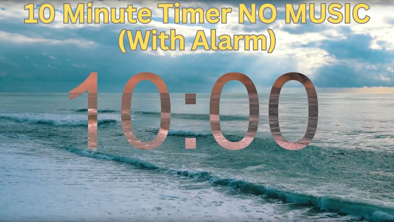 10 Minute Timer NO MUSIC (With Alarm) - YouTube