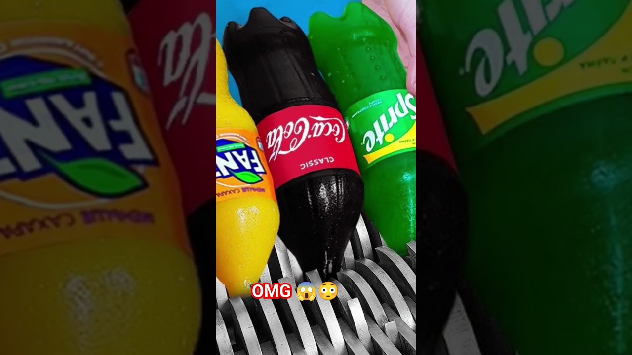 coca-cola in shredder 😱#shortsfeeds #press - YouTube
