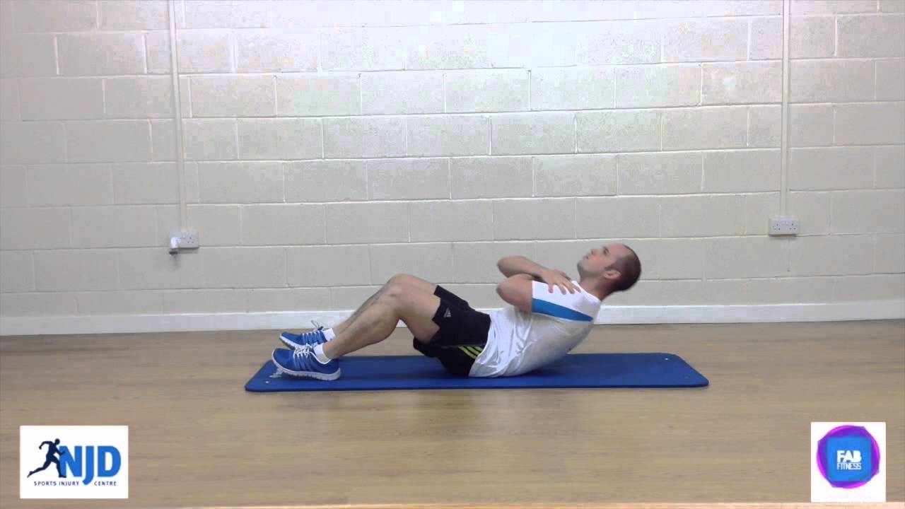 Day 17: Toe Taps Crunches and oblique twists - YouTube