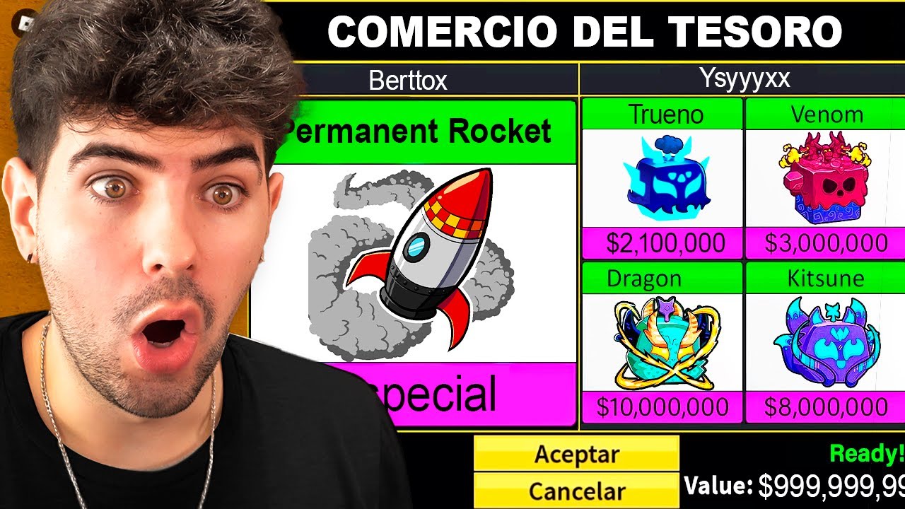 Tradeo la Fruta *ROCKET PERMANENTE* durante 24 Horas en BLOX FRUITS ...