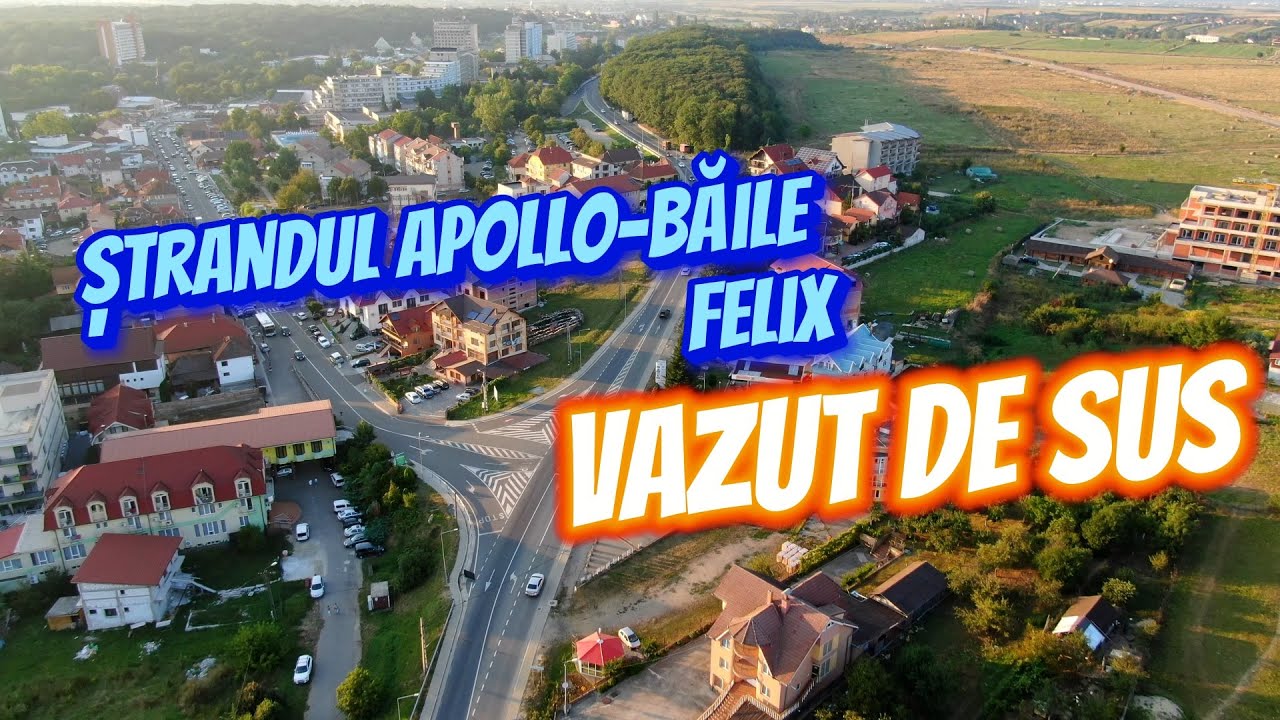 Strandul Apollo si Baile Felix , vazute de sus (drona) - YouTube