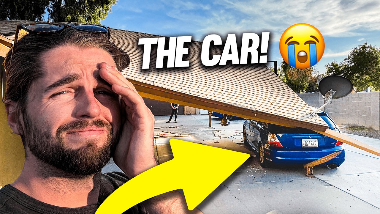 My House Fell on My New Car.. (dumbest mistake ever) - YouTube