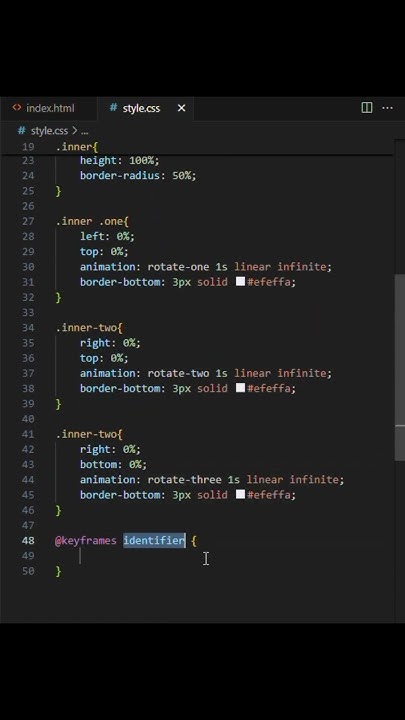CSS loading Animation using HTML & CSS only #htmlcss #coding #animation - YouTube