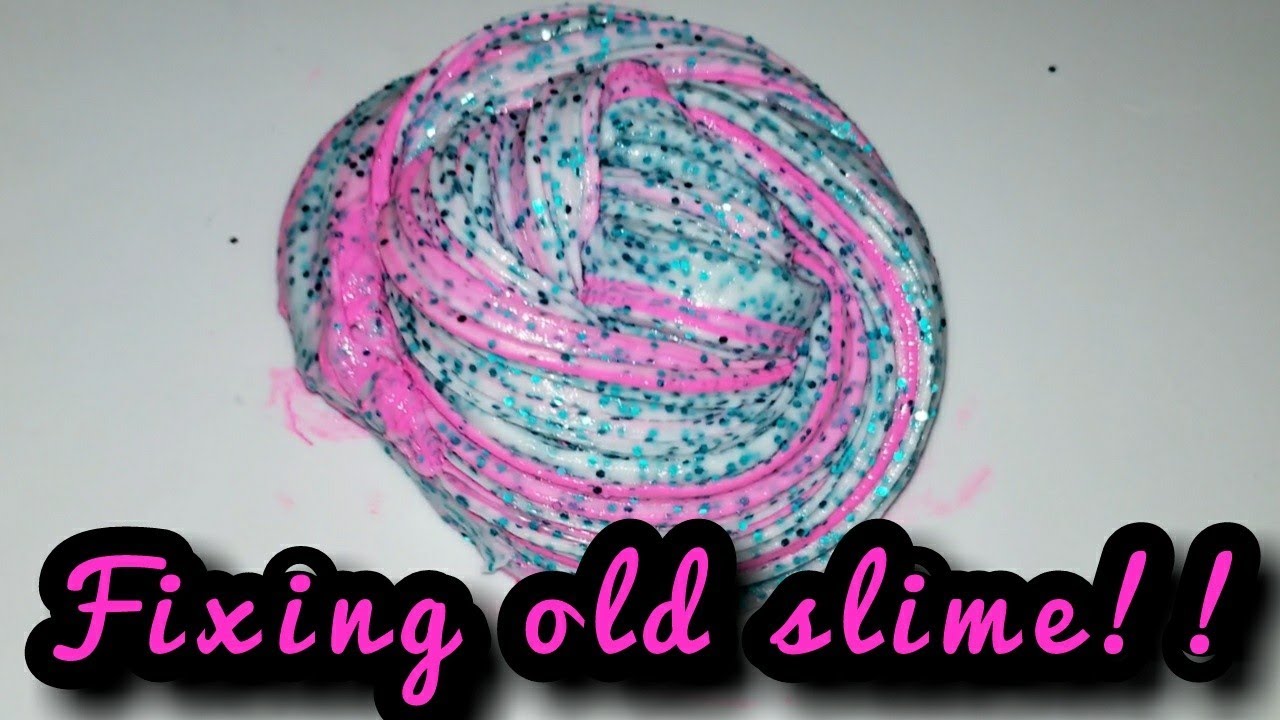 Fixing old slime and changing colors with Chyla - YouTube