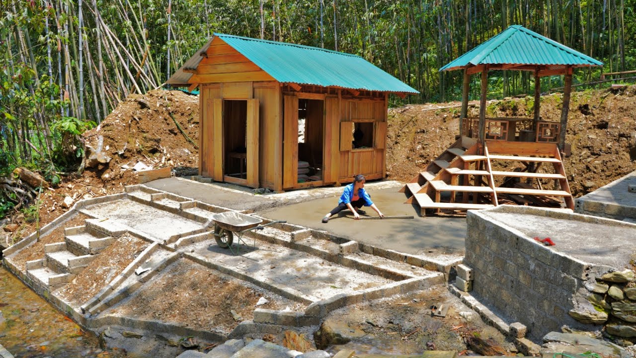 pouring foundation - building embankment to prevent landslides kitchen ...