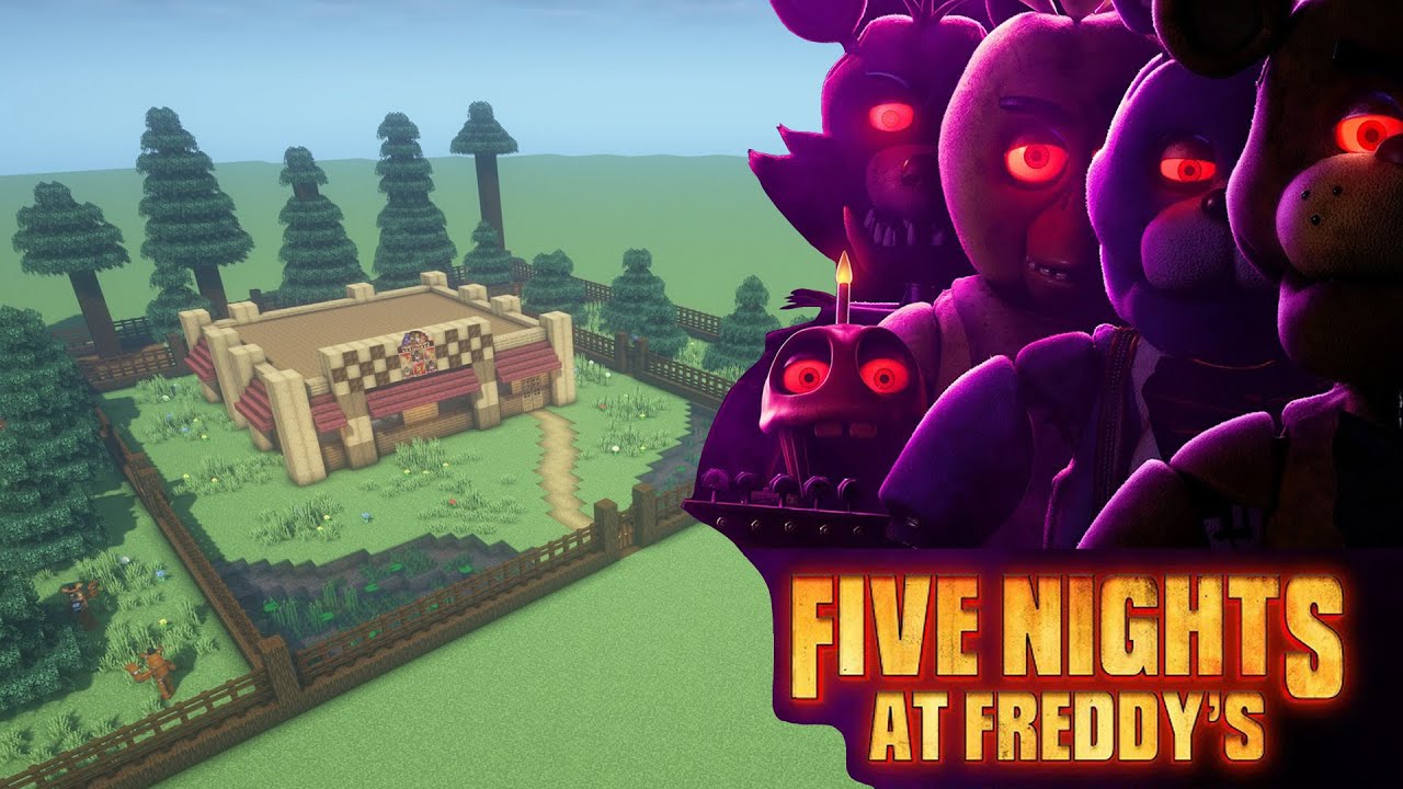 How To Make a Five Nights at Freddy's Farm in Minecraft PE - YouTube