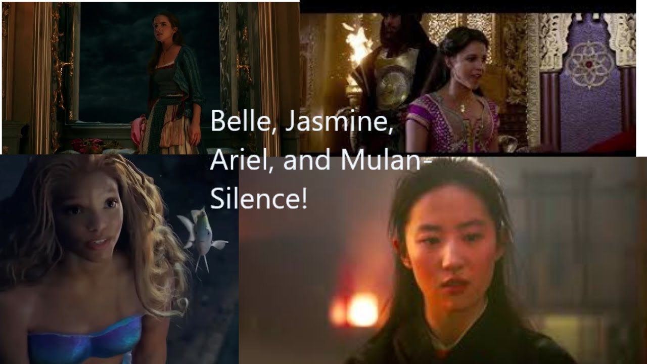 Belle, Jasmine, Ariel, and Mulan- Silence - YouTube