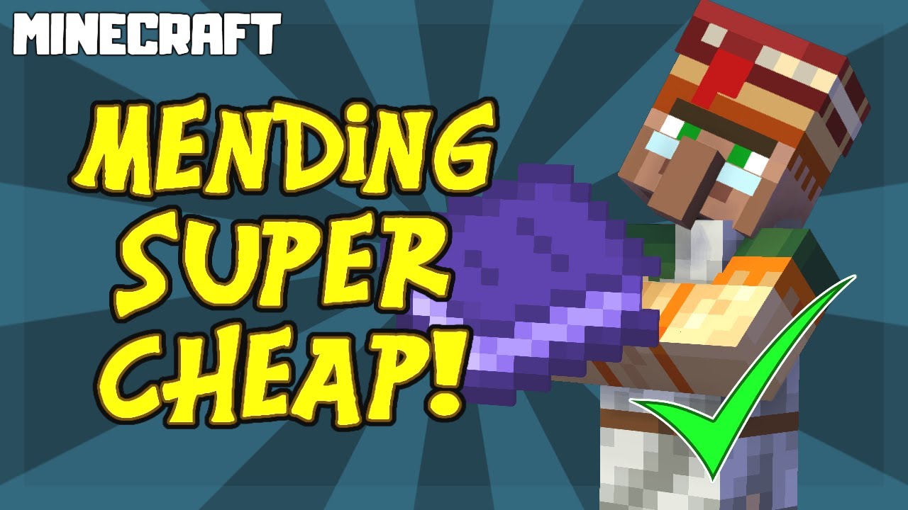 How to Get Mending For Super Cheap! Only One Emerald! MINECRAFT ...