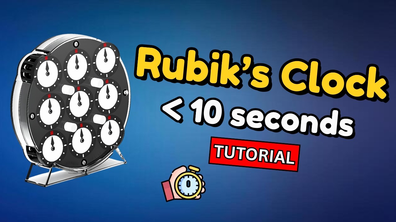 How I Learnt To Solve The Rubik's Clock In Less Than 10 Seconds - YouTube