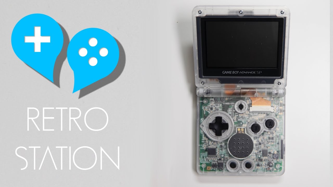 Gameboy Advance SP Restoration - Clear Shell + New Battery - YouTube