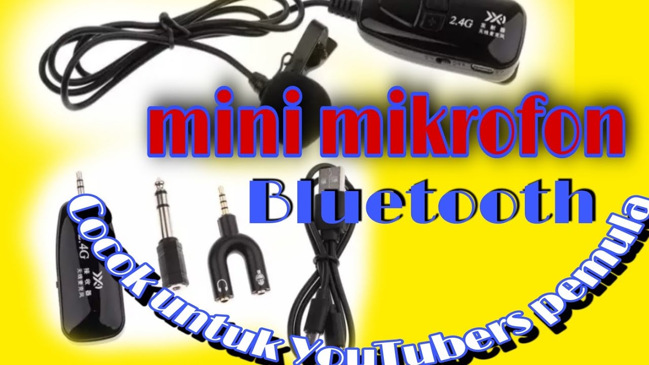 Mini Mic wireless Bluetooth atau Mikrofon Bluetooth, mantap untuk ...