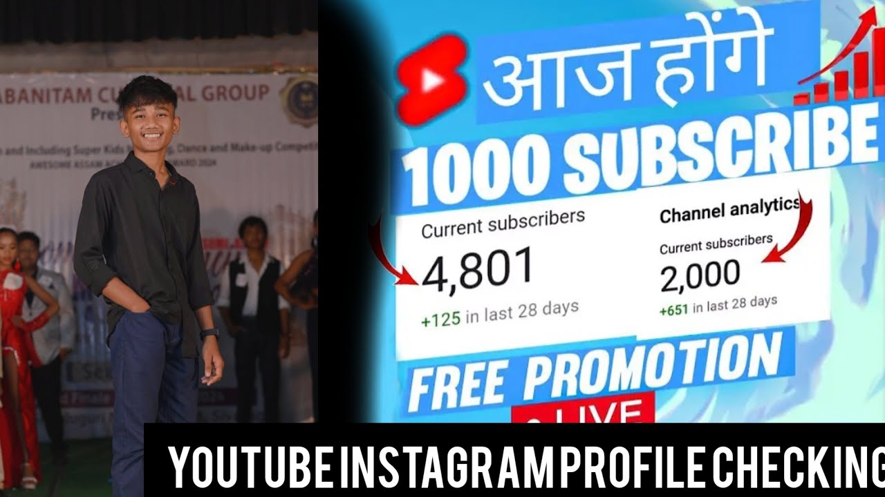 LIVE PROMOTION 1K FOLLOWER, SUBSCRIBE 😍JOIN Now - YouTube