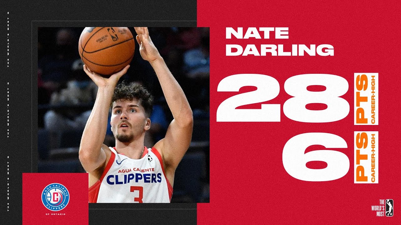 Nate Darling (28 points) Highlights vs. Stockton Kings - YouTube