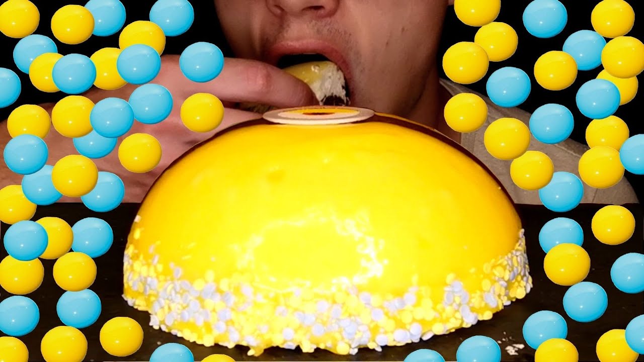 ASMR Eating Soft/Crunchy Minions Cake Messy Mukbang (No Talking) Food ...