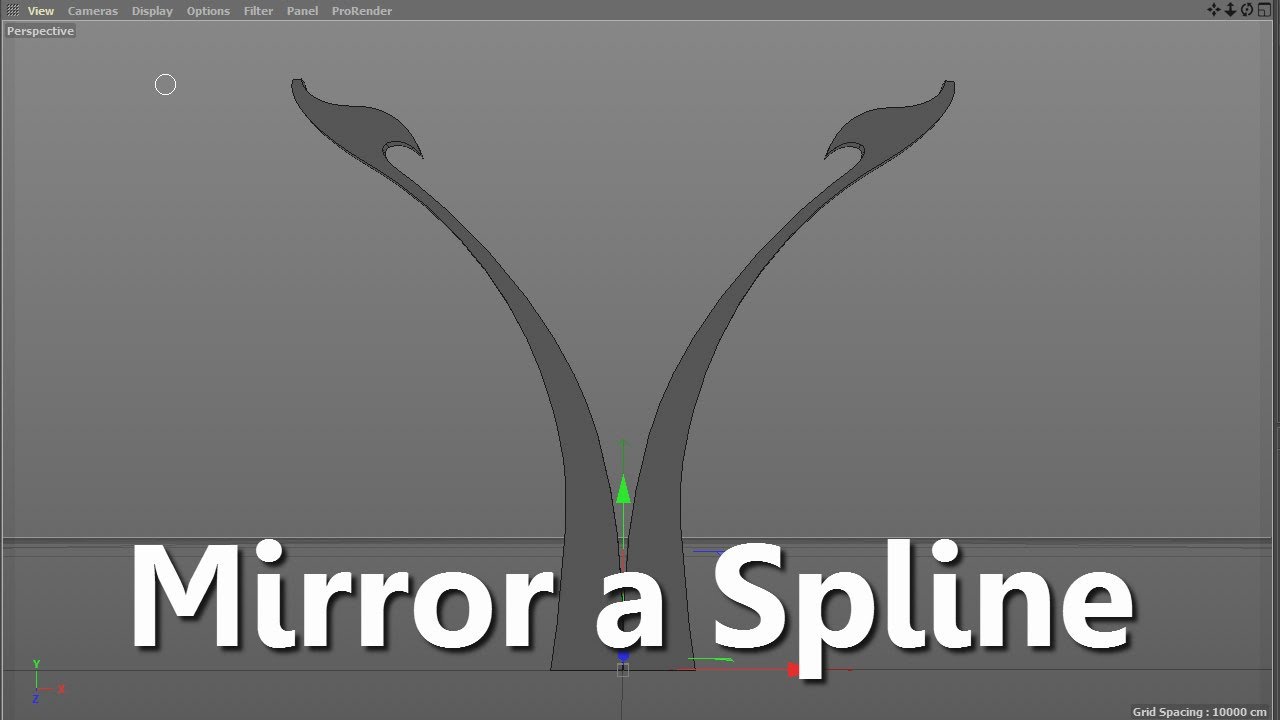 Mirror a Spline Model in Cinema 4D with Symmetry Modifier - YouTube