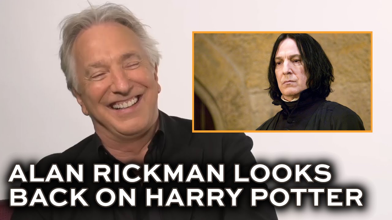 Alan Rickman reflecting on playing Snape in HARRY POTTER and his pride ...