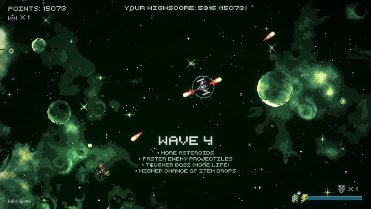 Arcade Classics - Astro Impact - Chegando até a Wave 4 com a Nave ...