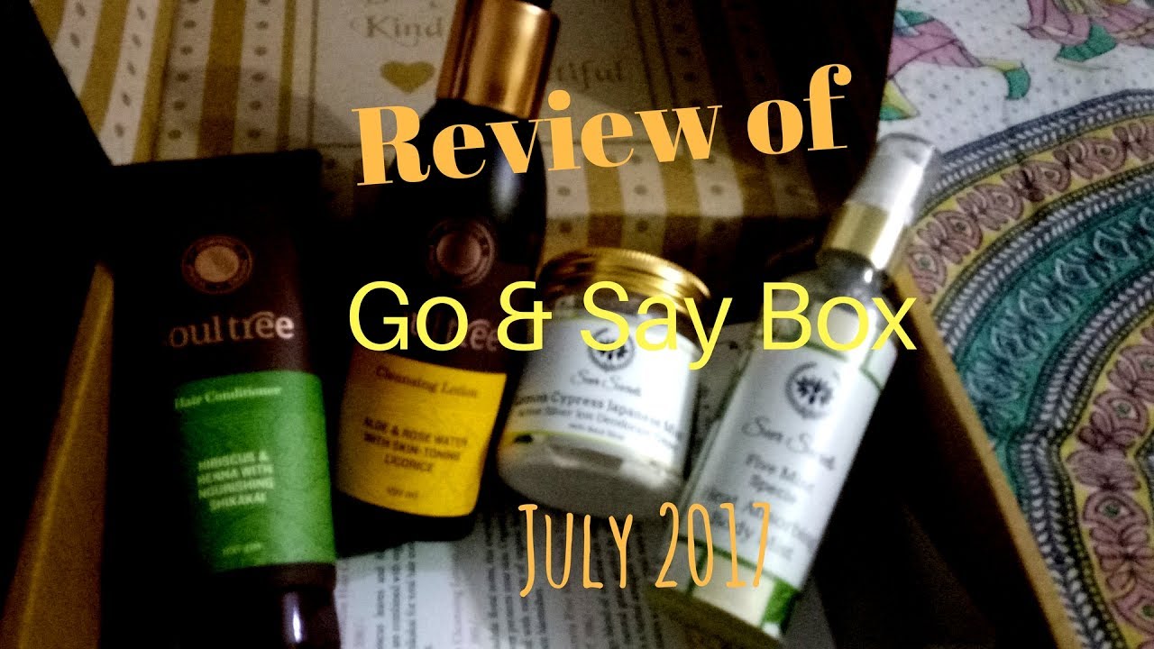 Detail review of Go AND SAY BOX July 2017 - YouTube