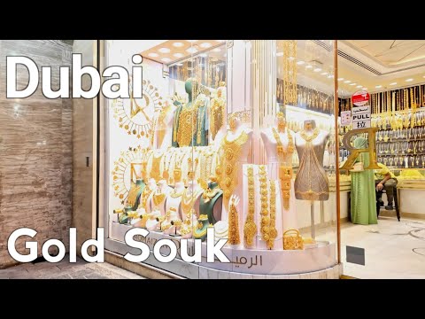 Dubai Gold Souk [4K] | World’s Biggest Gold Market | Deira Dubai Walking Tour 🇦🇪