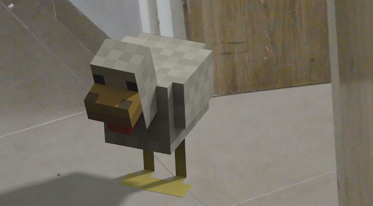 Minecraft Chicken in real life | 3D Motion tracking - YouTube