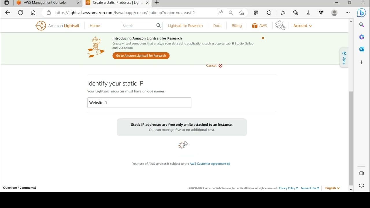Build a website using lightsail - YouTube