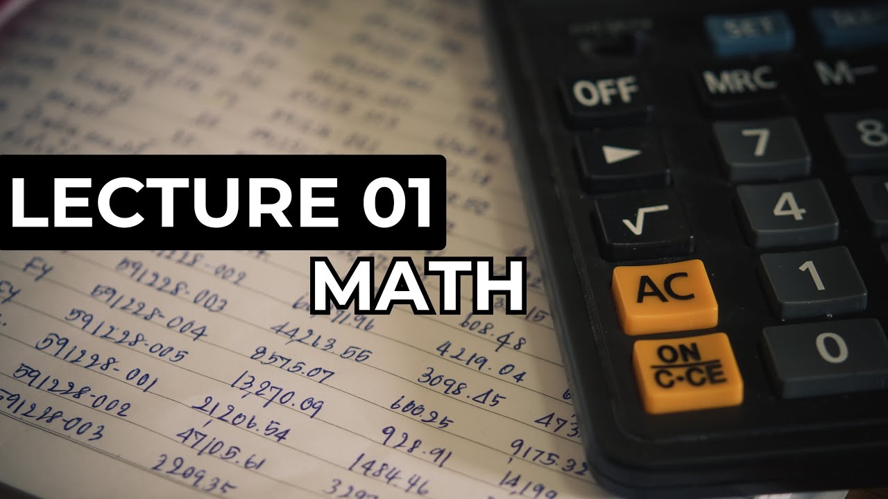 Math - Lecture 01 (First Degree Function) - YouTube