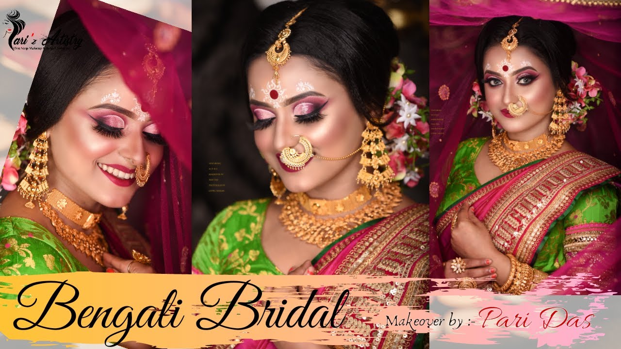 BEST BENGALI BRIDAL MAKEUP by PARI DAS || HD MAKEUP || - YouTube
