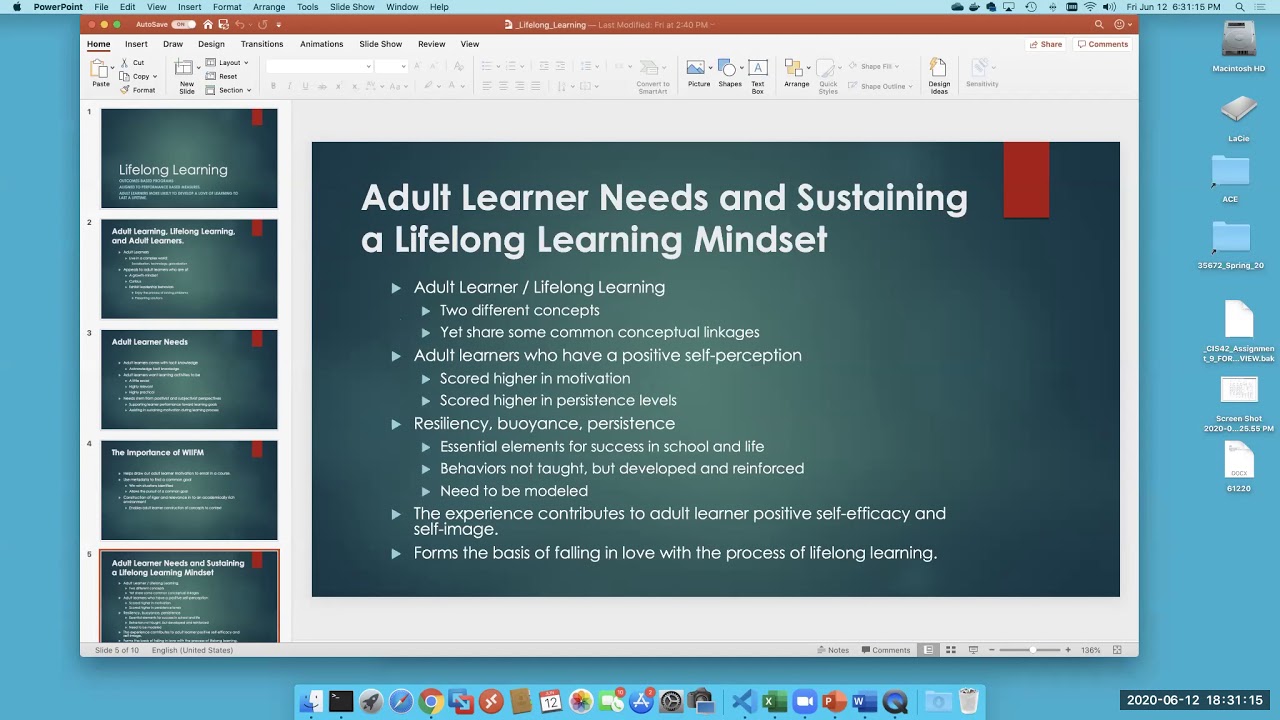 Adult Learners and Lifelong Learning Presentation - YouTube