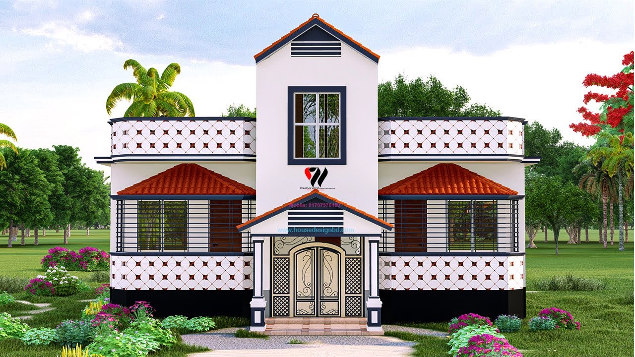 4 Bedroomer Barir Design. নতুন ৪ বেডরুমের বাড়ির ডিজাইন ২০২৩। - YouTube