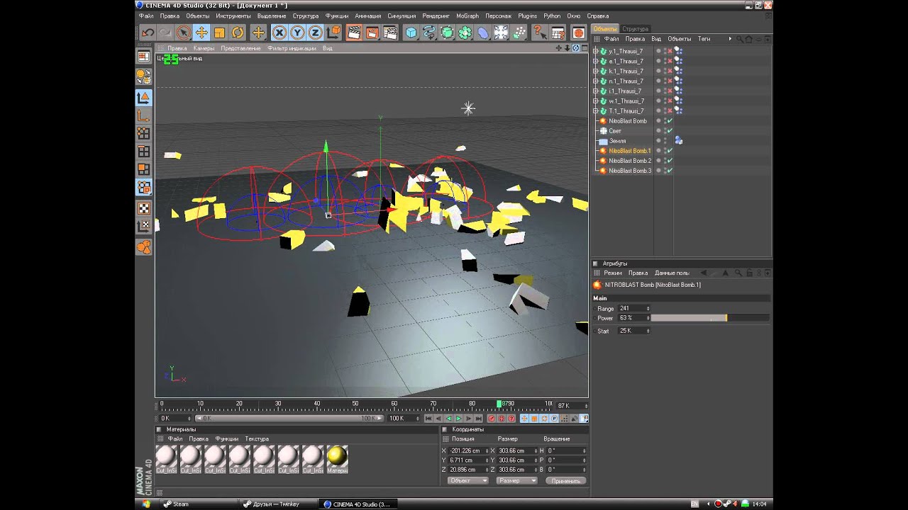 Cinema 4d "nitroblast main, bomb" - YouTube