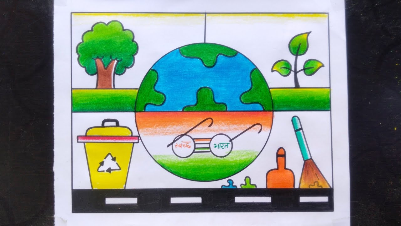 Swachhata Drawing / Swachhata Hi Seva Drawing / Swachh Bharat Abhiyan ...