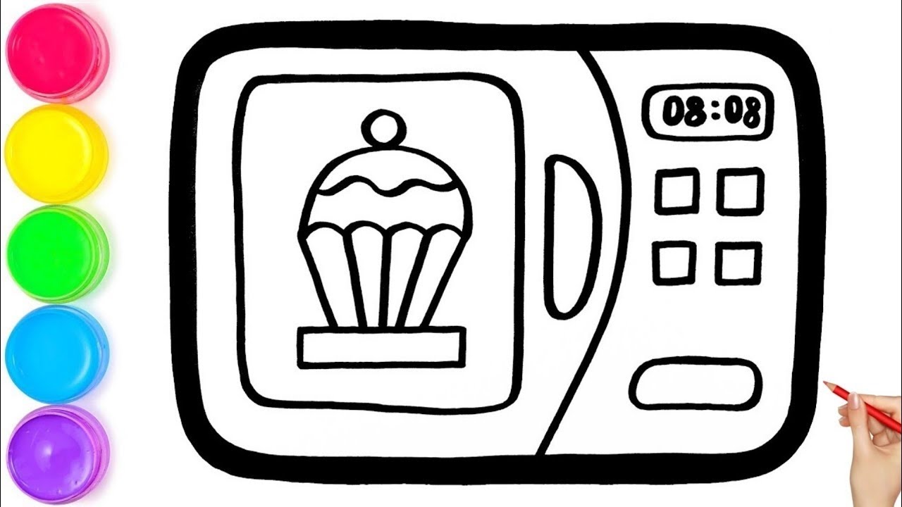 Microwave drawing, painting and colouring for kids, toodles ideas for ...