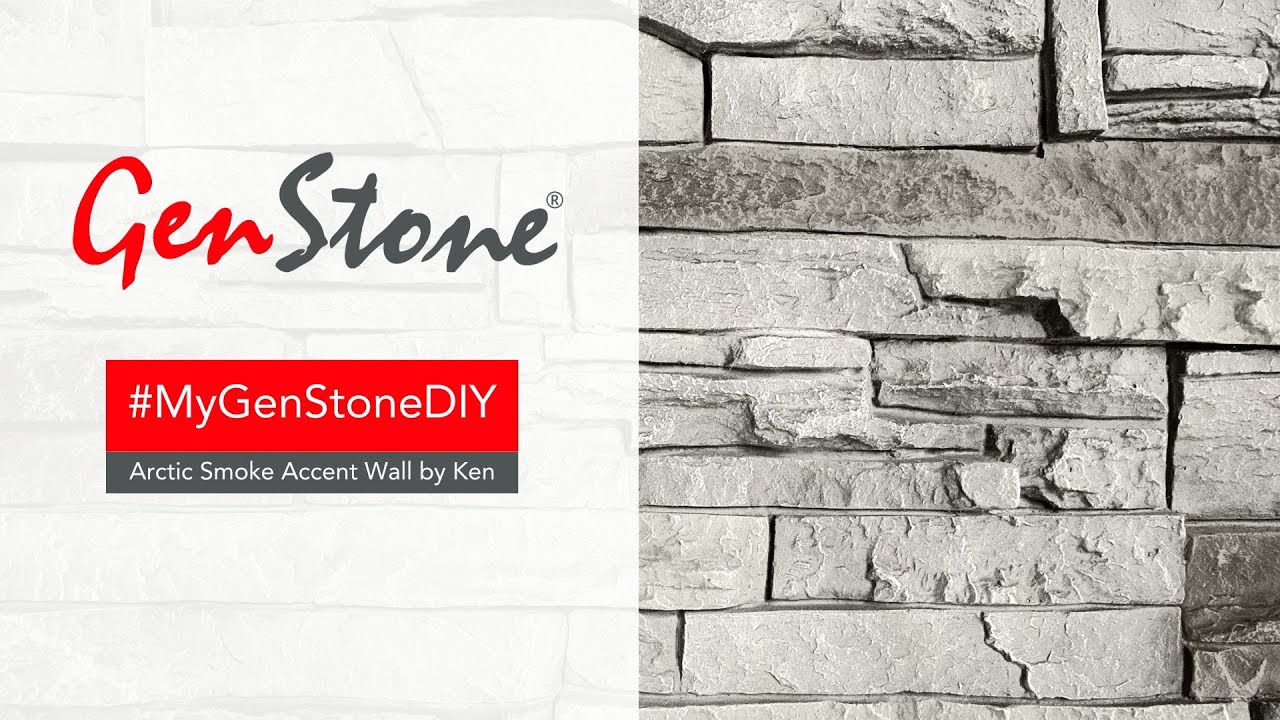 MyGenStoneDIY - Ken Arctic Smoke Accent Wall | Faux Stone Siding - YouTube