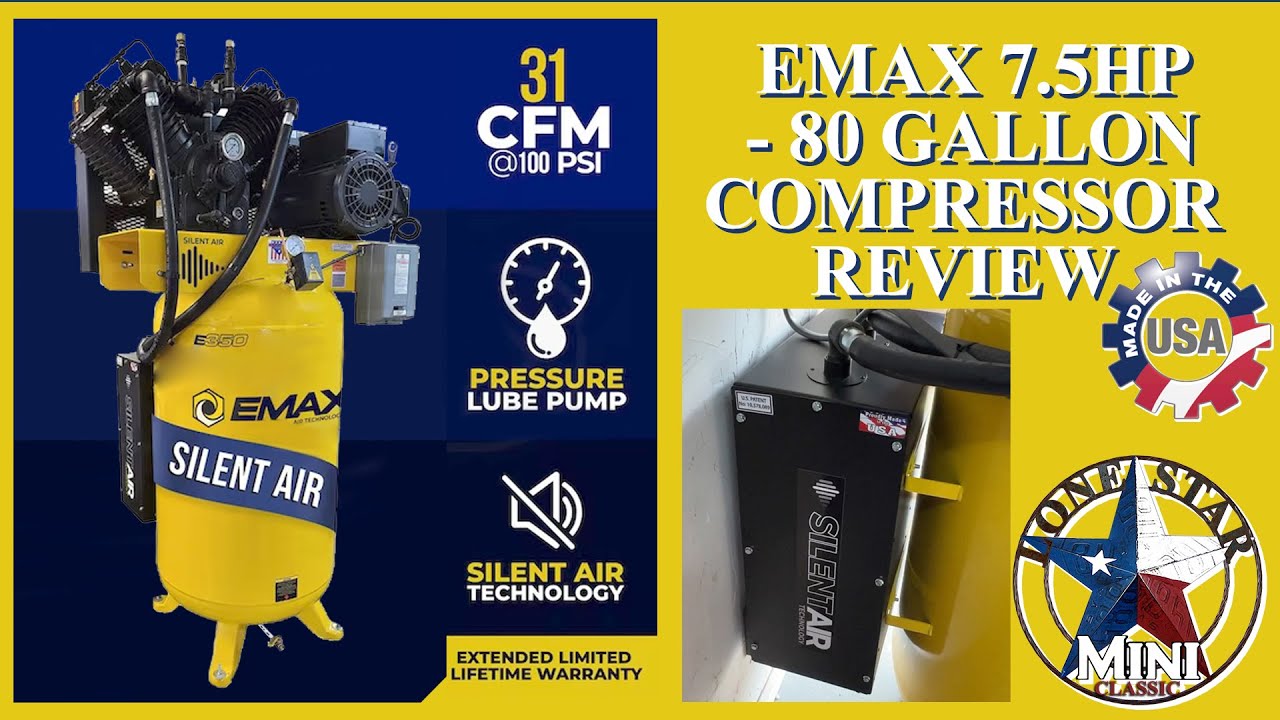 EMAX AIR COMPRESSOR REVIEW - YouTube