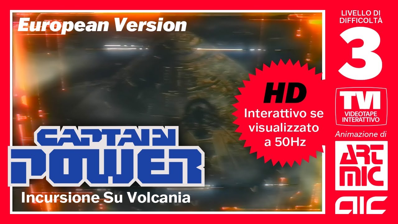 Captain Power Raid on Volcania (1987) European ver. (Italian language ...