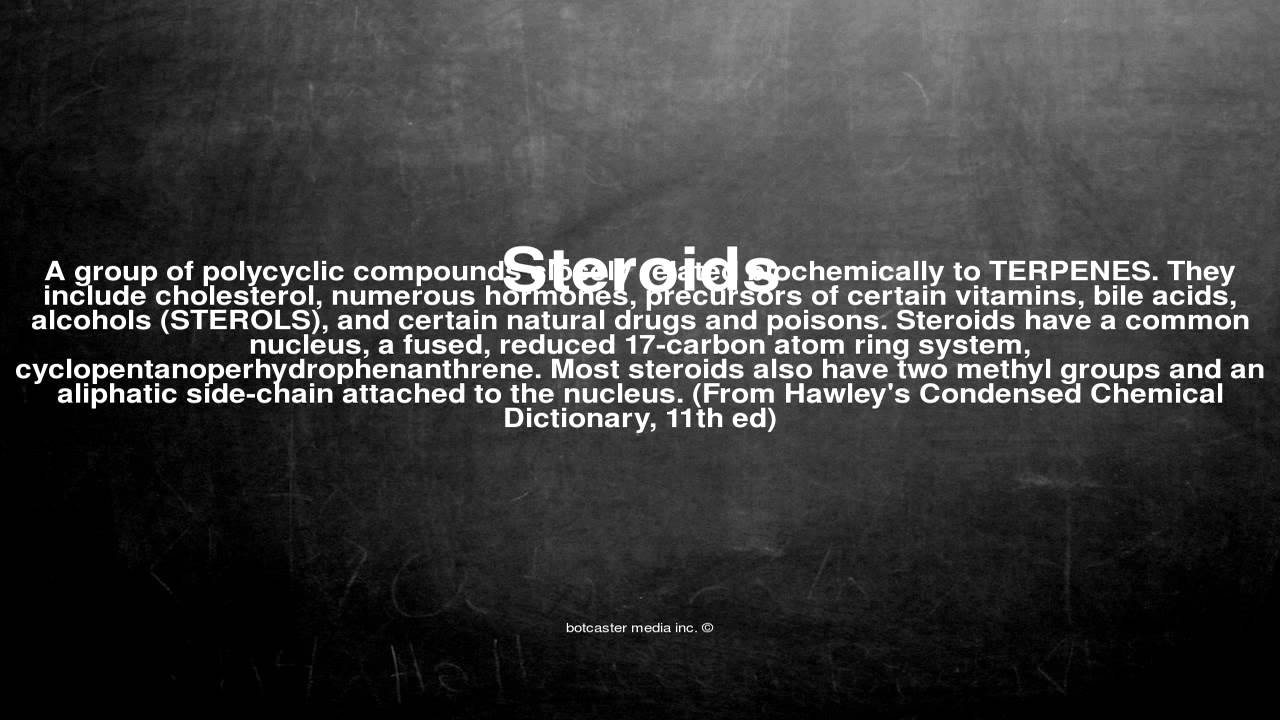 Medical vocabulary: What does Steroids mean - YouTube