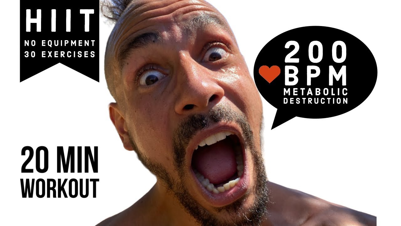 20 Minute HIIT | Fight Against Yourself | Cardio Acceleration - YouTube